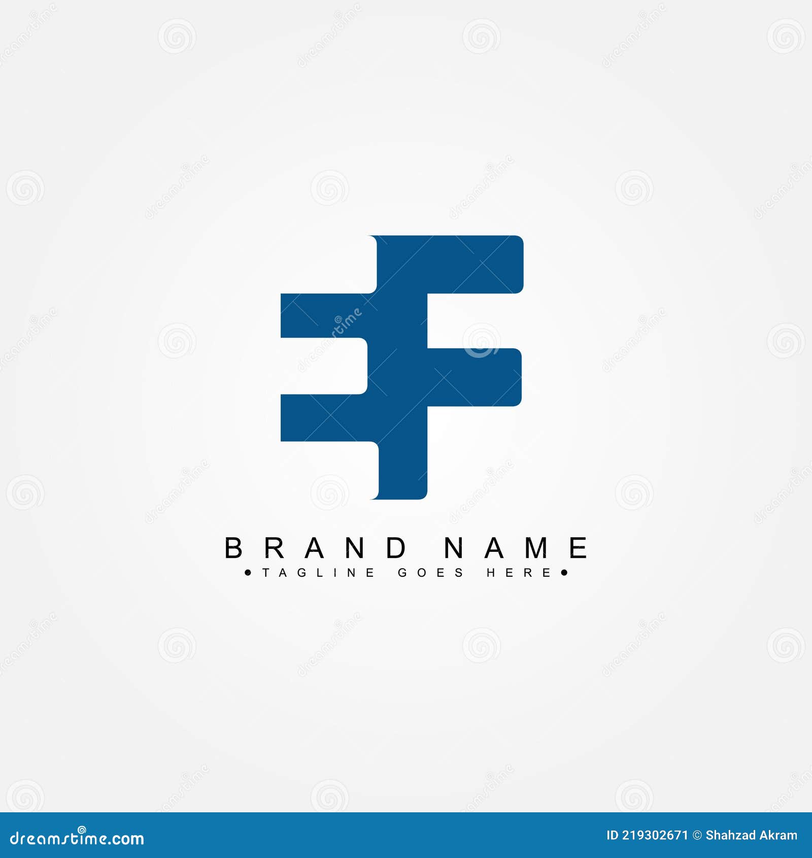 Initial Letter EF Logo - Simple Business Logo Stock Vector ...