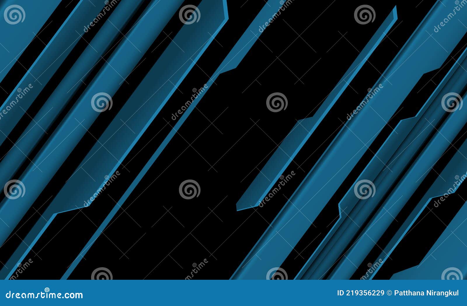 Abstract Blue Black Circuit Cyber Geometric Line Slash Design Modern ...