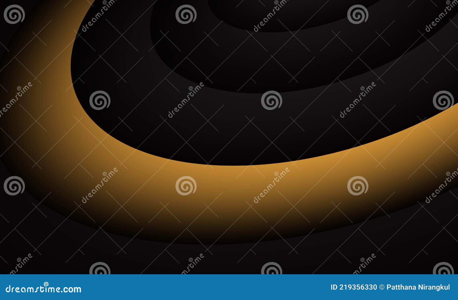 Abstract Yellow Black Curve Circle Design Modern Futuristic Background ...