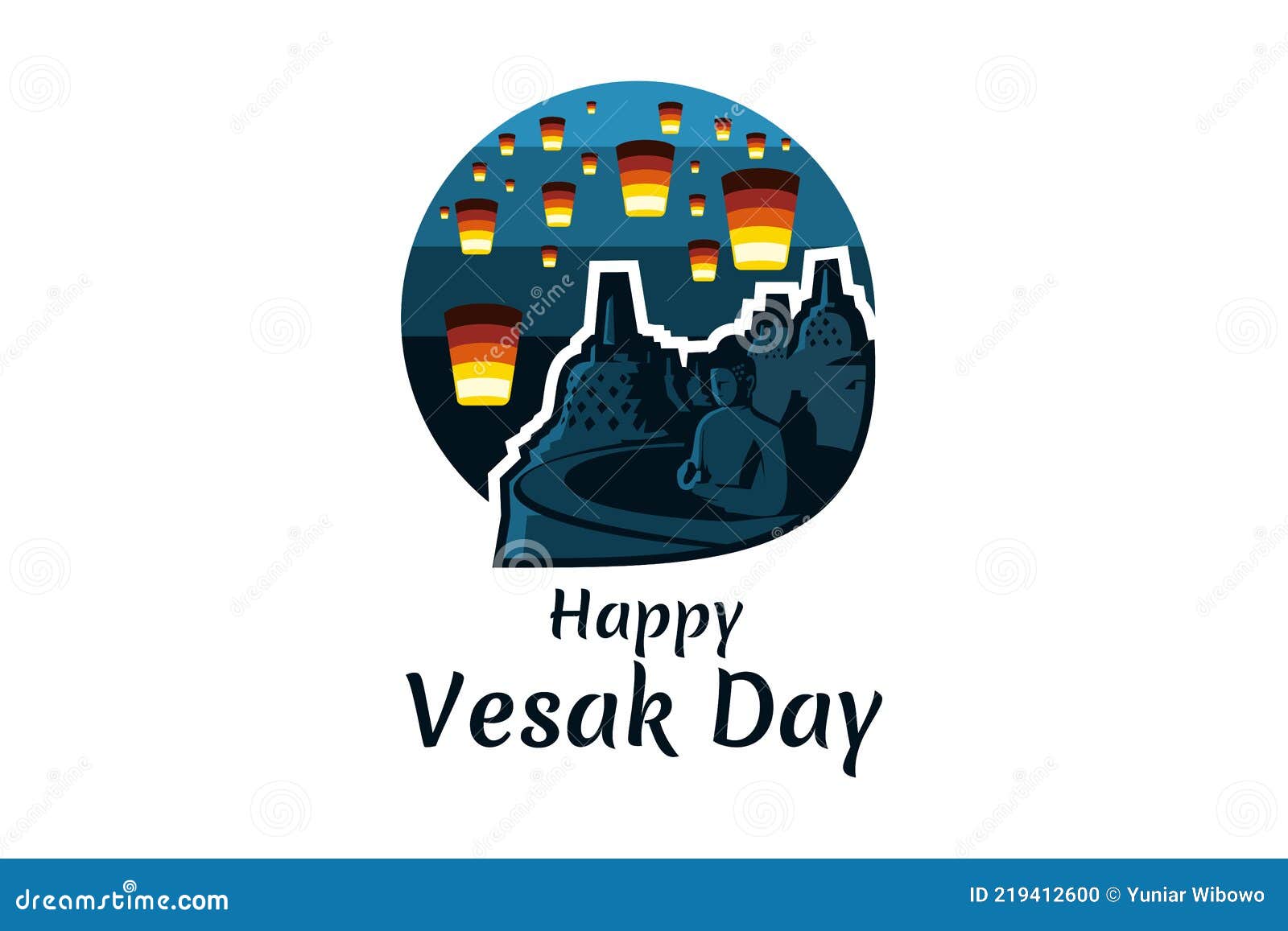 Happy Vesak Day. Vesak or Waisak Day Vector Illustration Stock Vector ...