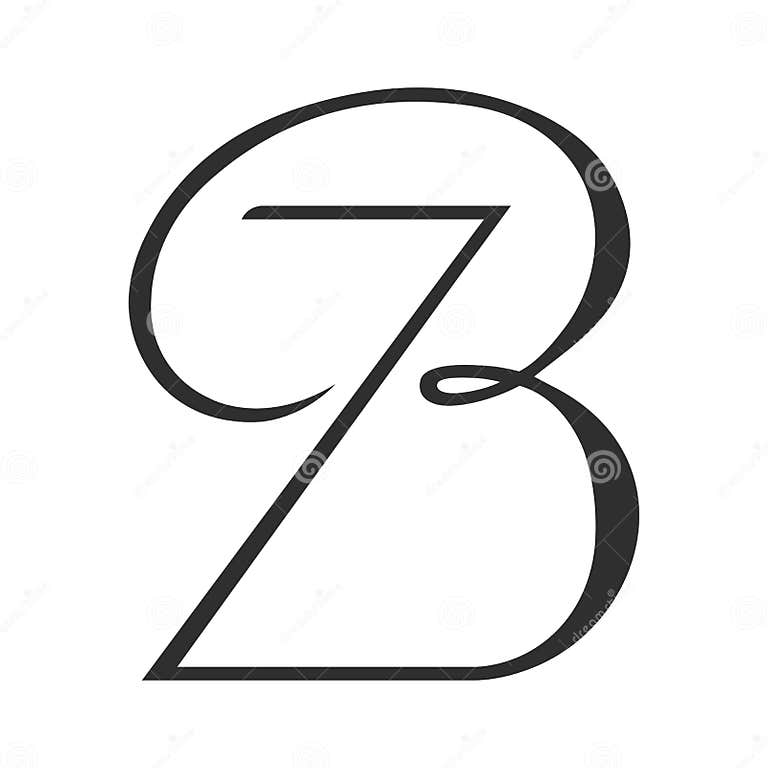 BZ, ZB, Z and B Abstract Initial Monogram Letter Alphabet Logo Design ...