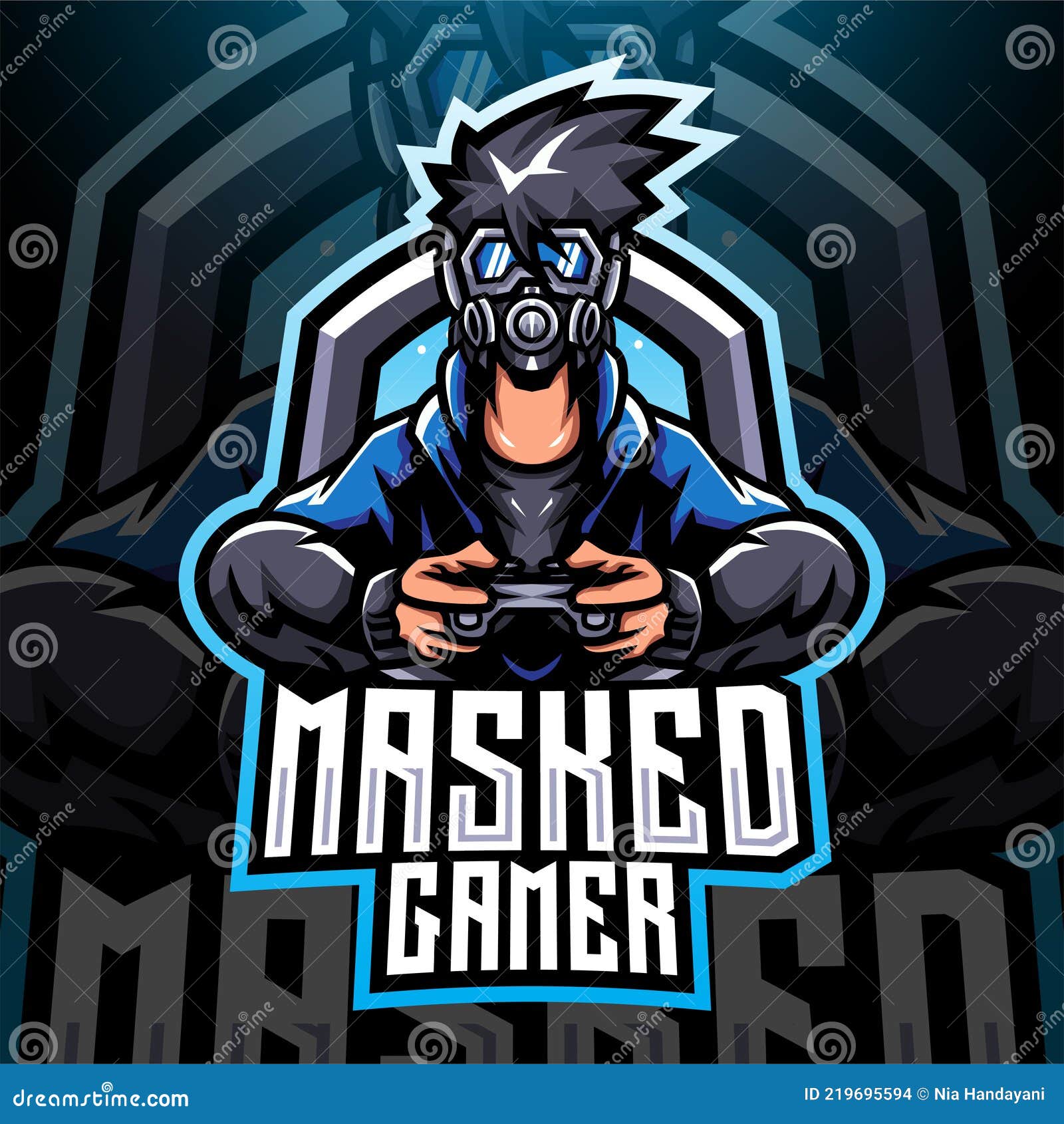 Rat Gamer Esport Mascot Logo Vector Illustration | CartoonDealer.com ...