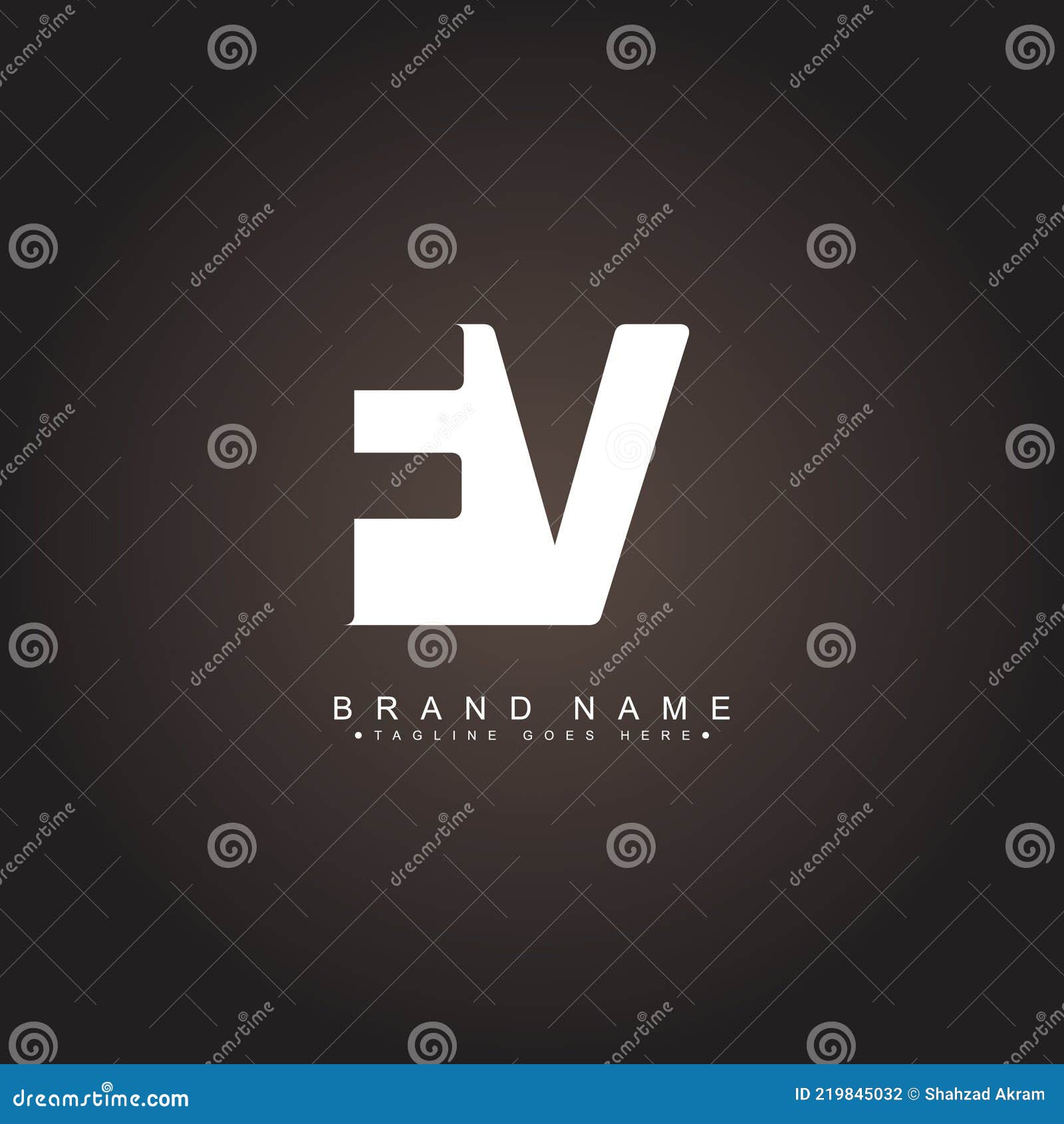 Initial Letter FV Logo - Minimal Business Logo Stock Vector ...
