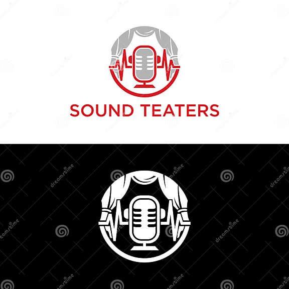 Stand Up Comedy Logo Mic Microphone and Theater Symbol. Stock Vector ...