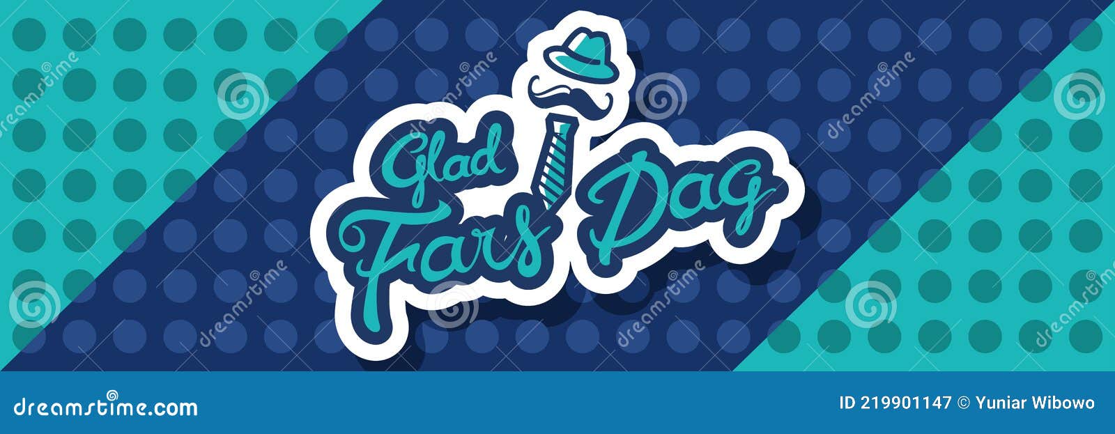 Glad Fars Dag Translation: Happy Father`s Day Vector Illustration Stock ...
