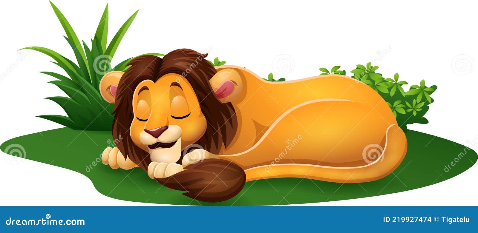 Cartoon Lion Sleeping Stock Illustrations – 233 Cartoon Lion Sleeping ...
