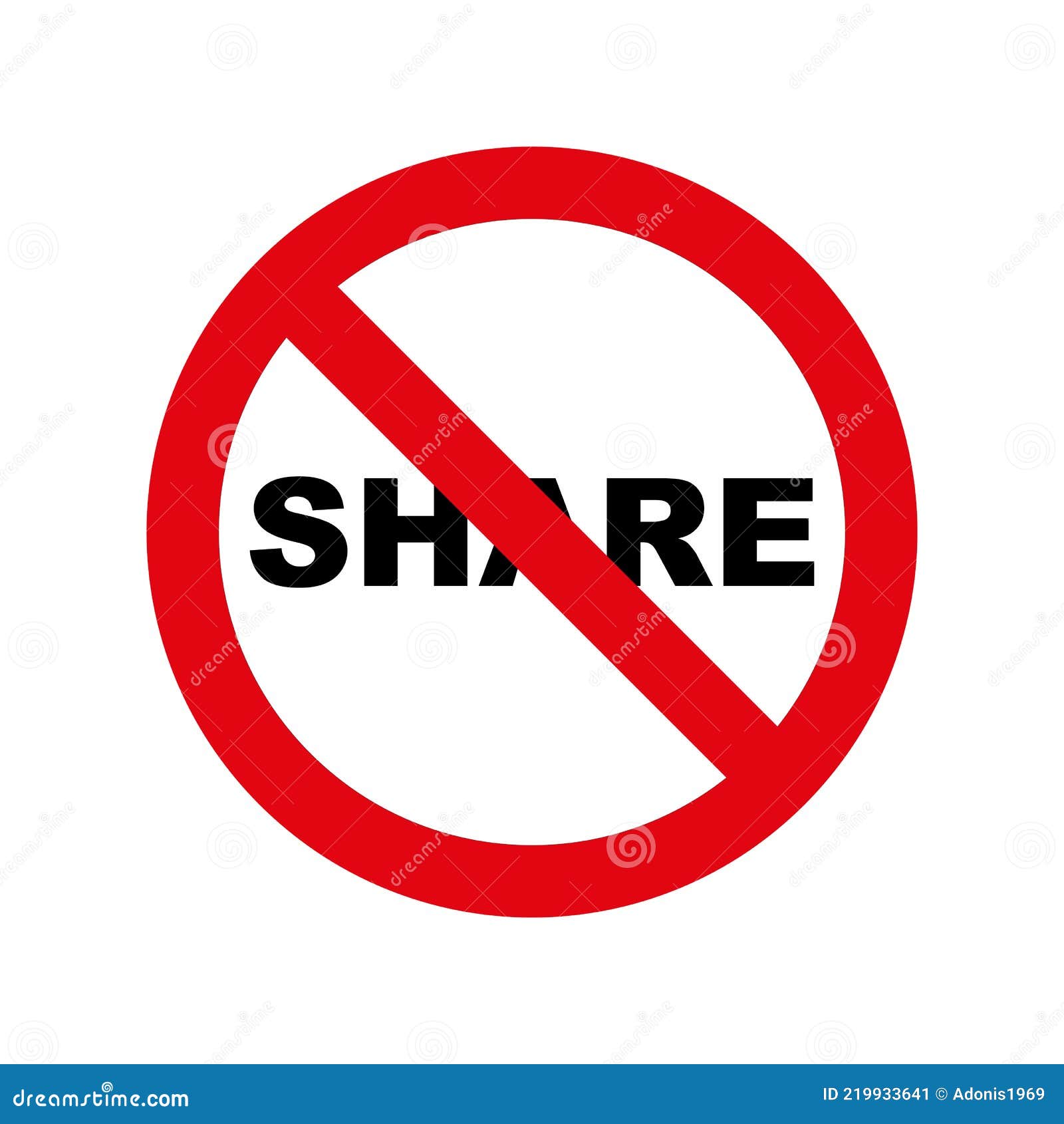 Stop share on white stock illustration. Illustration of media - 219933641