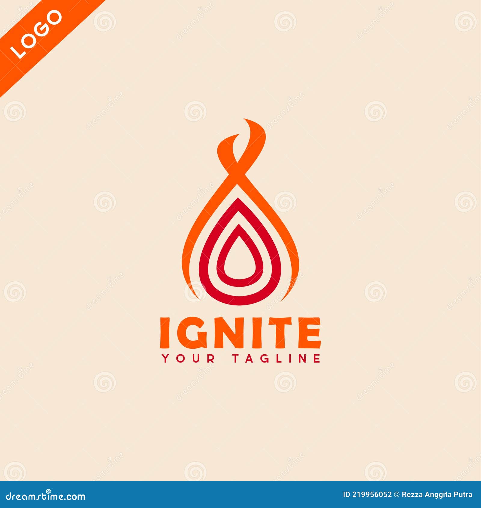 Abstract Flaming Fire Logo Fields of Fire Stock Illustration ...