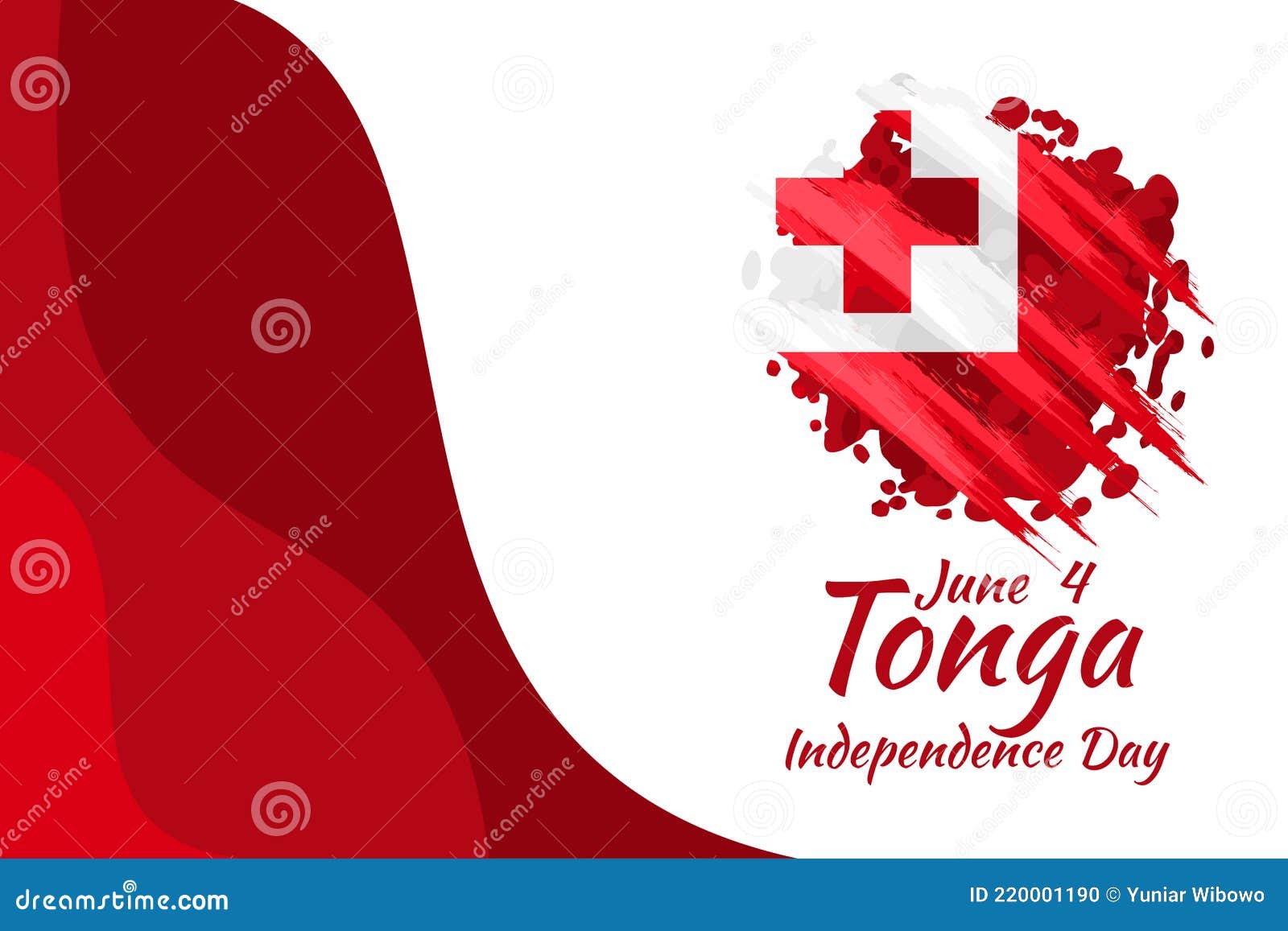 June 4, Independence Day of Tonga Vector Illustration. Stock Vector ...