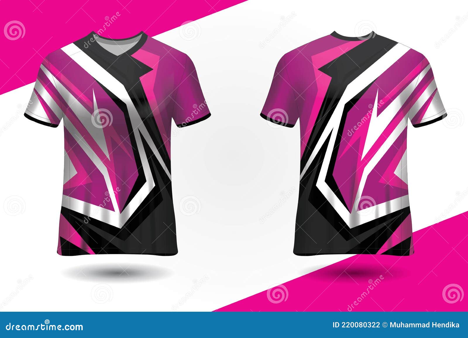 Club Shirt Design Vector. Uniform Front and Back Stock Vector ...