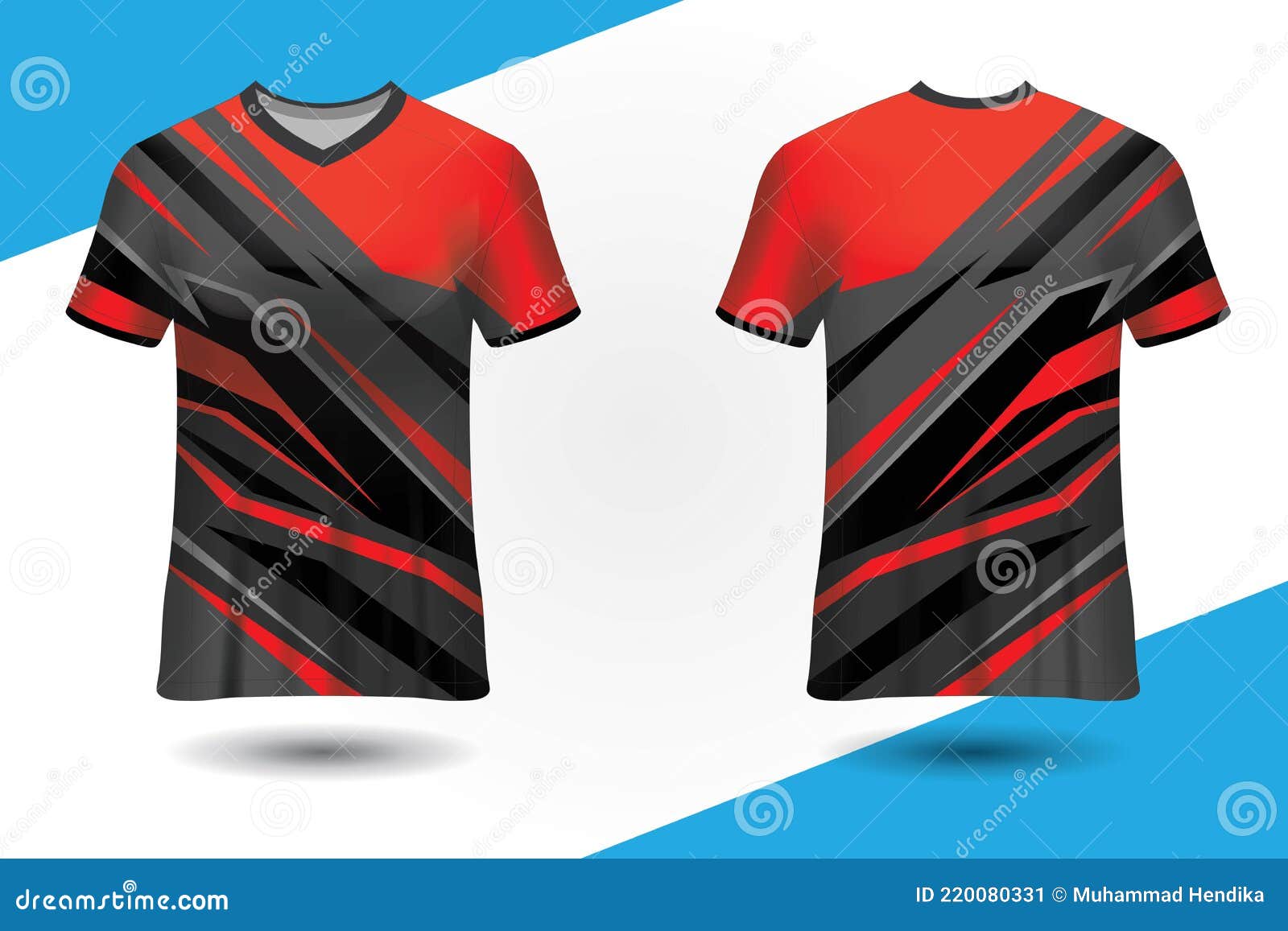 Club Shirt Design Vector. Uniform Front and Back Stock Vector ...