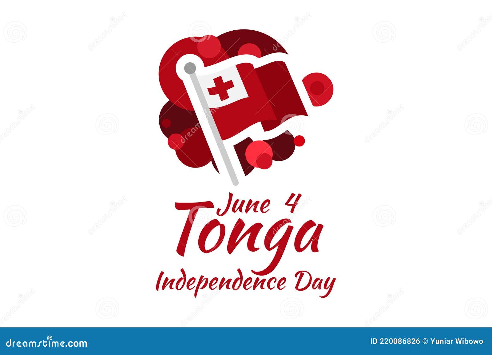 June 4, Independence Day of Tonga Vector Illustration. Stock Vector ...