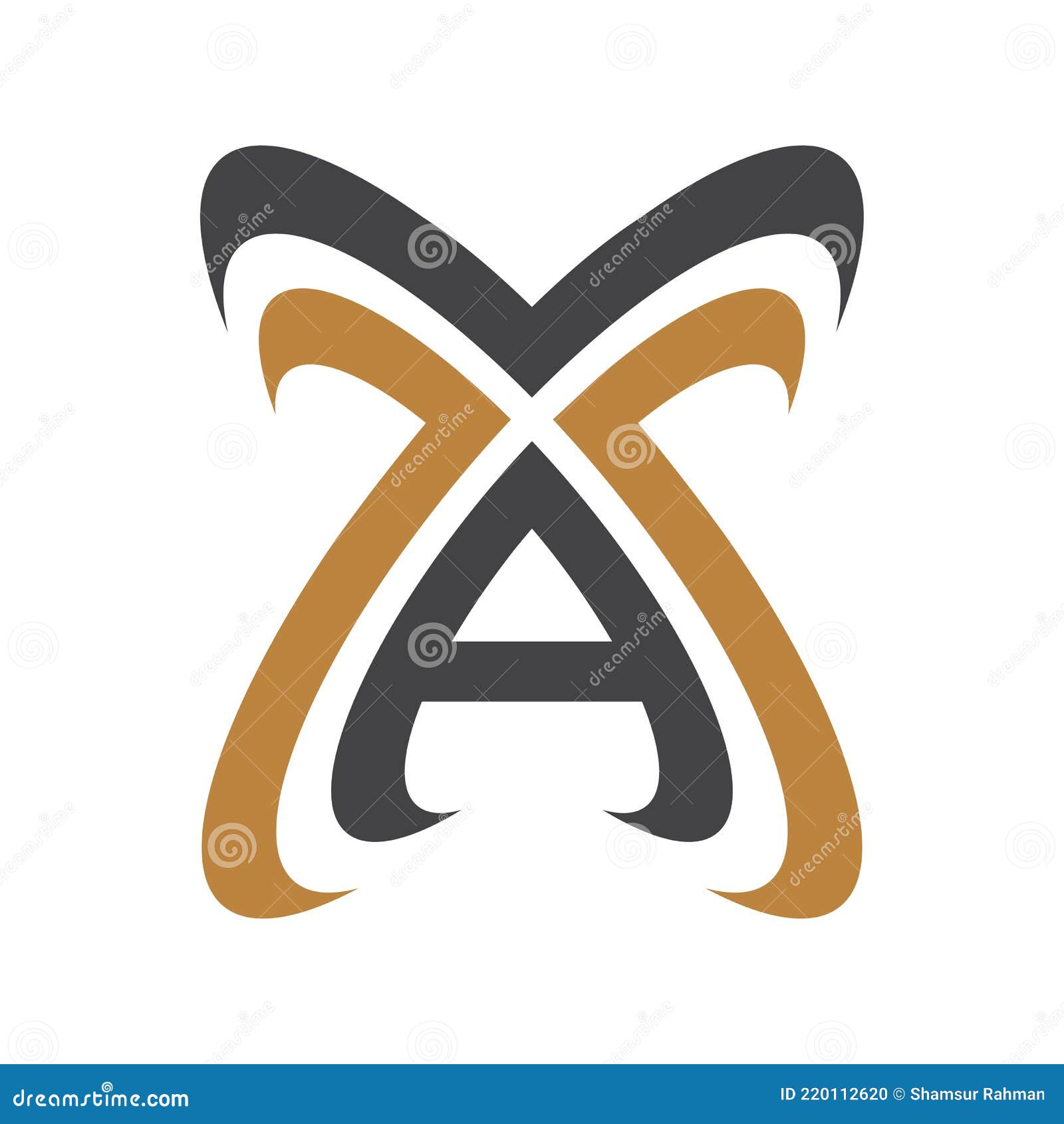 Alphabet Letters Initials Monogram Logo AX, XA, X and a Stock Vector ...