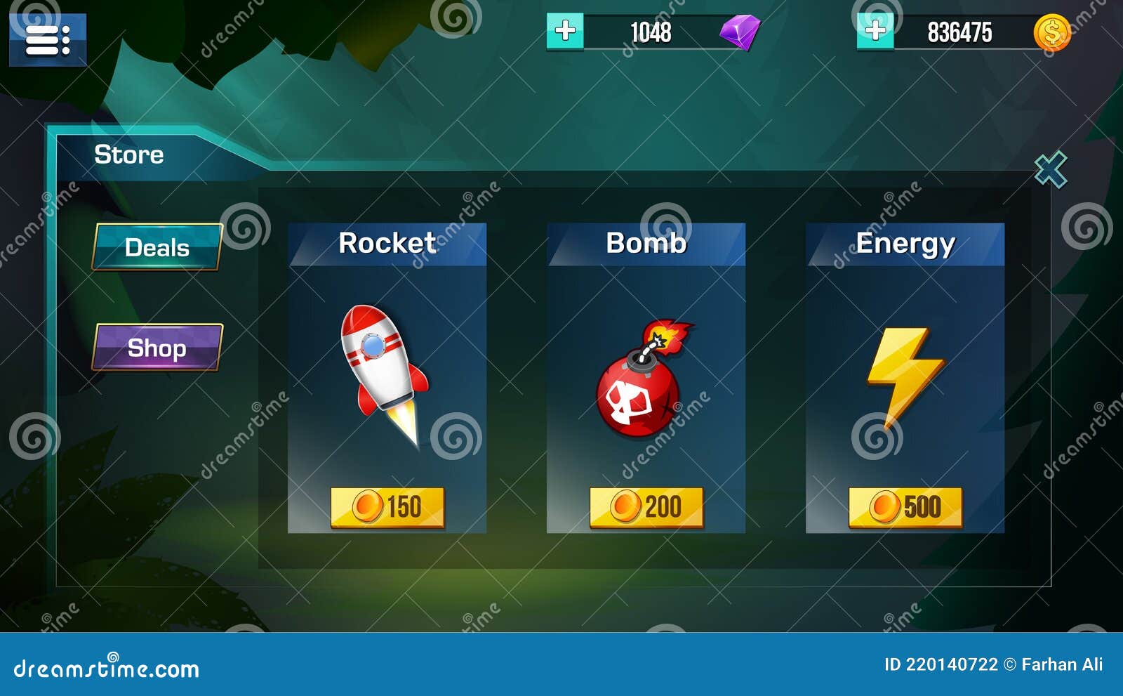 Casual Game for Kids Assets. Stock Photo - Image of coins, editable ...