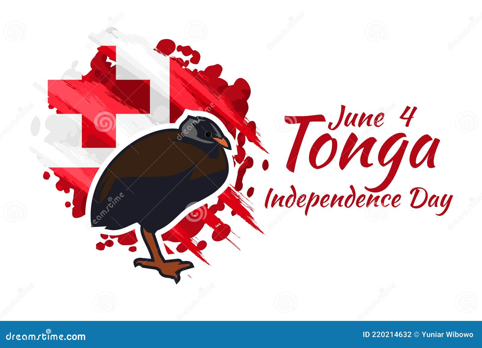 June 4, Independence Day of Tonga Vector Illustration. Stock Vector ...