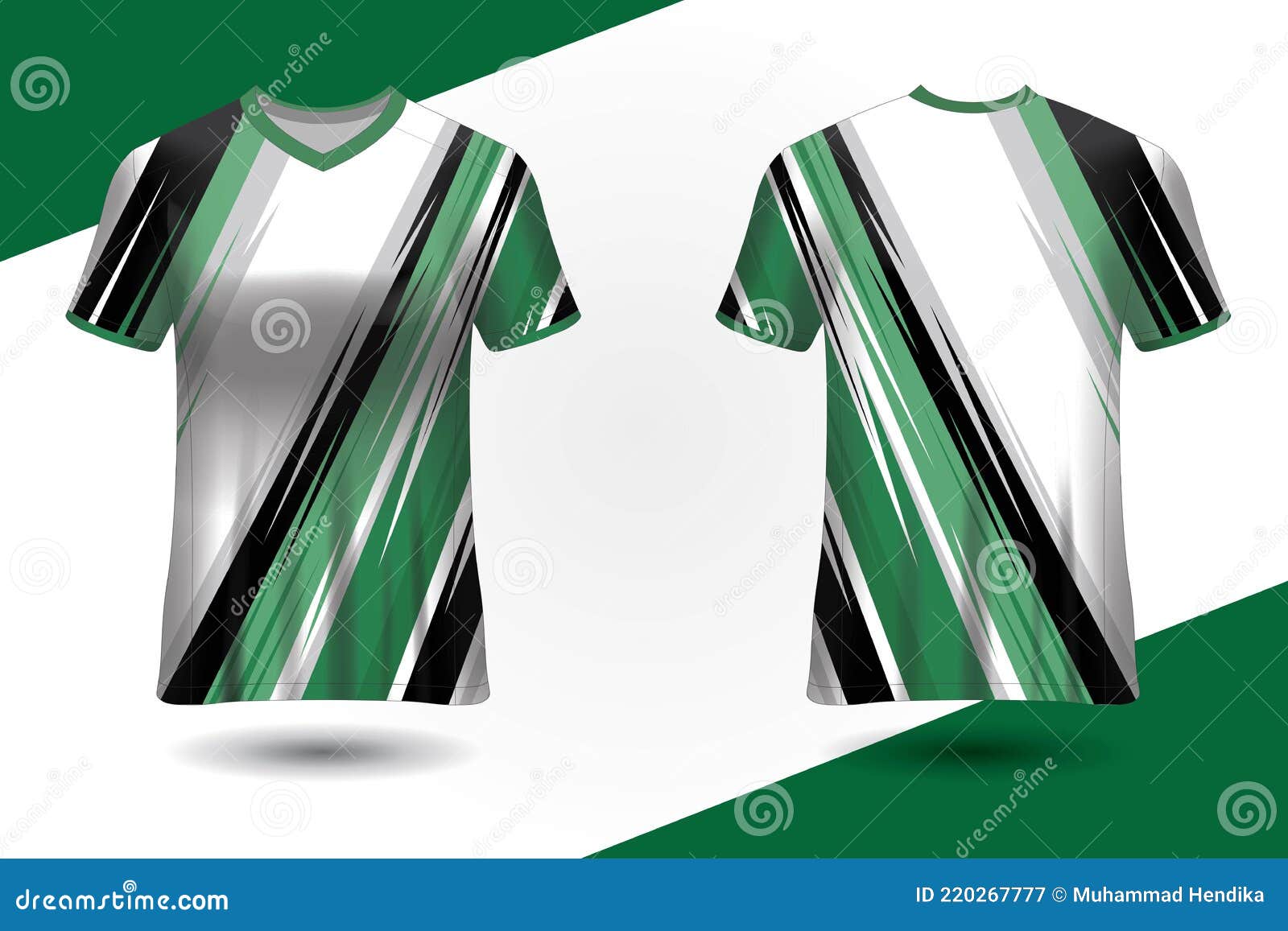 Club Shirt Design Vector. Uniform Front and Back View. Stock Vector ...