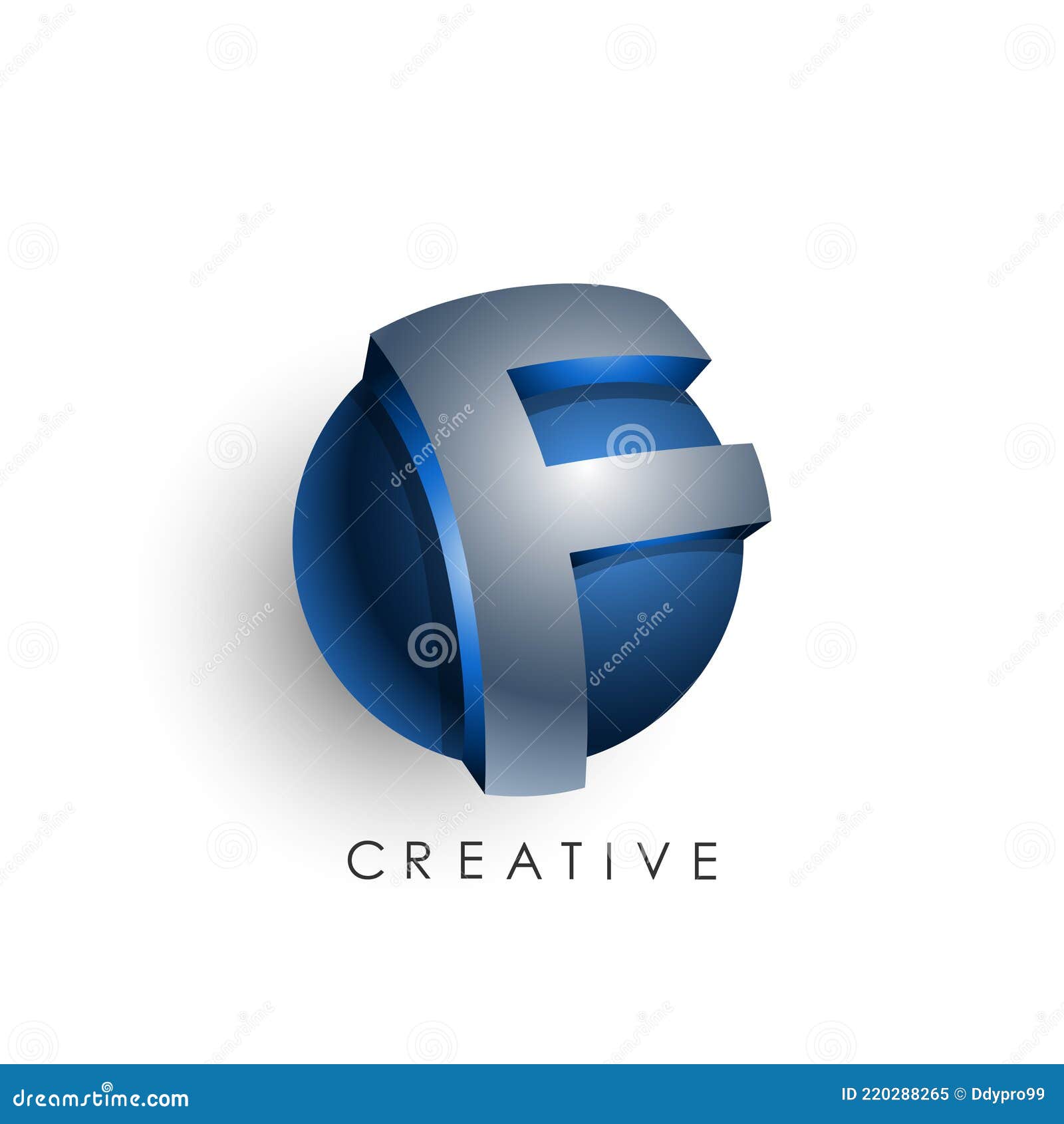 3d F Letter Design Square Logo Template for Business and Corporate ...