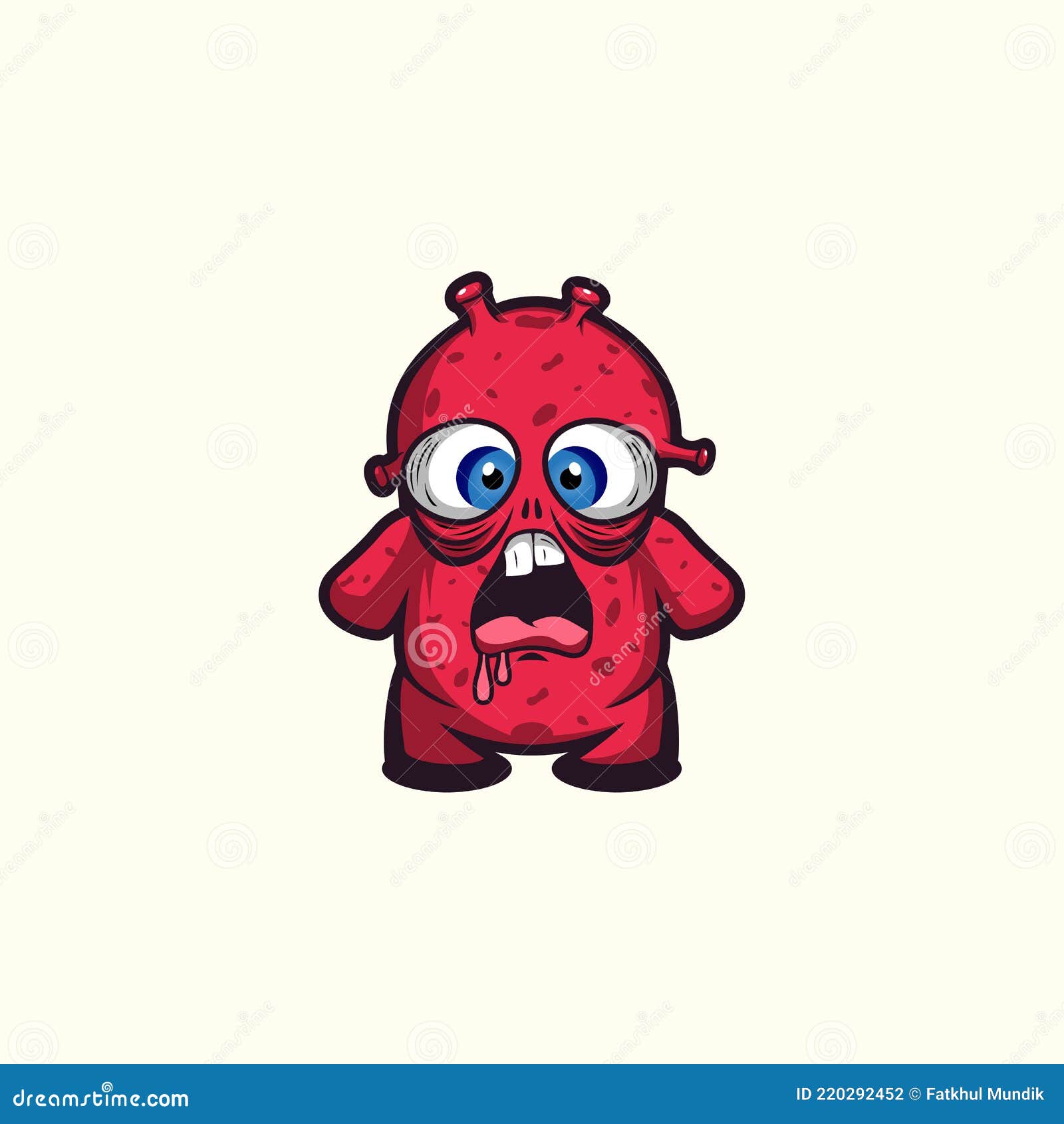 Cartoon Monster. Vector Halloween Illustration Stock Vector ...