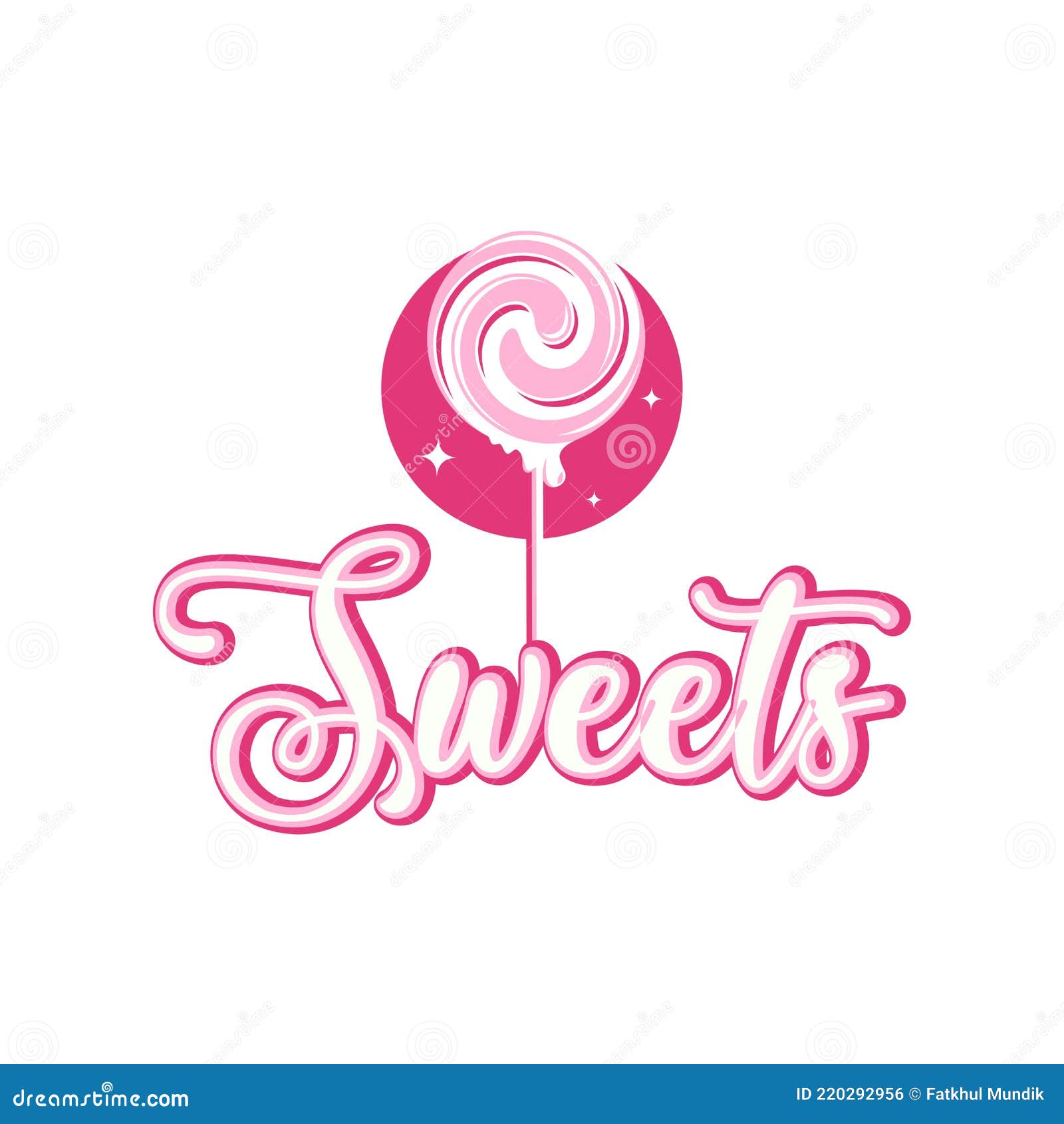 Lollipop Candy Shop Logo Label or Mascot for Your Design Stock Vector ...