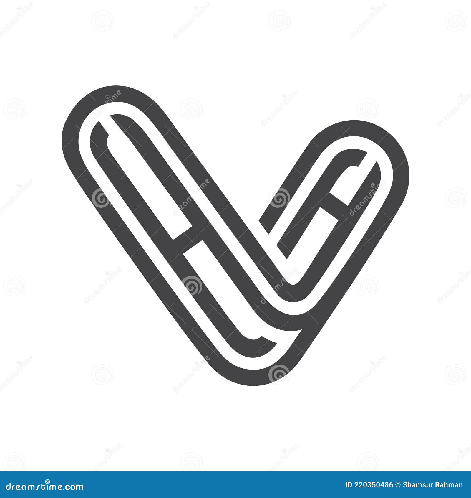 Alphabet Letters Monogram Logo HV, VH, H and V Stock Vector ...