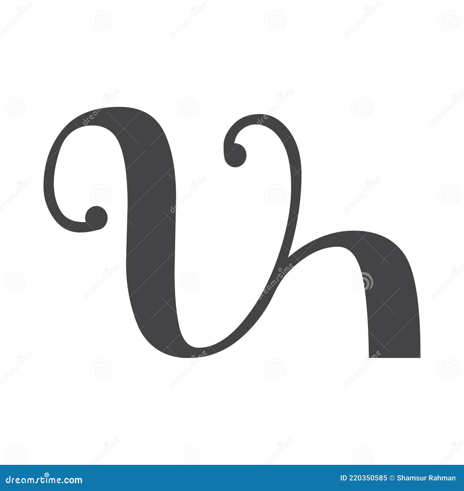 Alphabet Letters Monogram Logo HV, VH, H and V Stock Vector ...