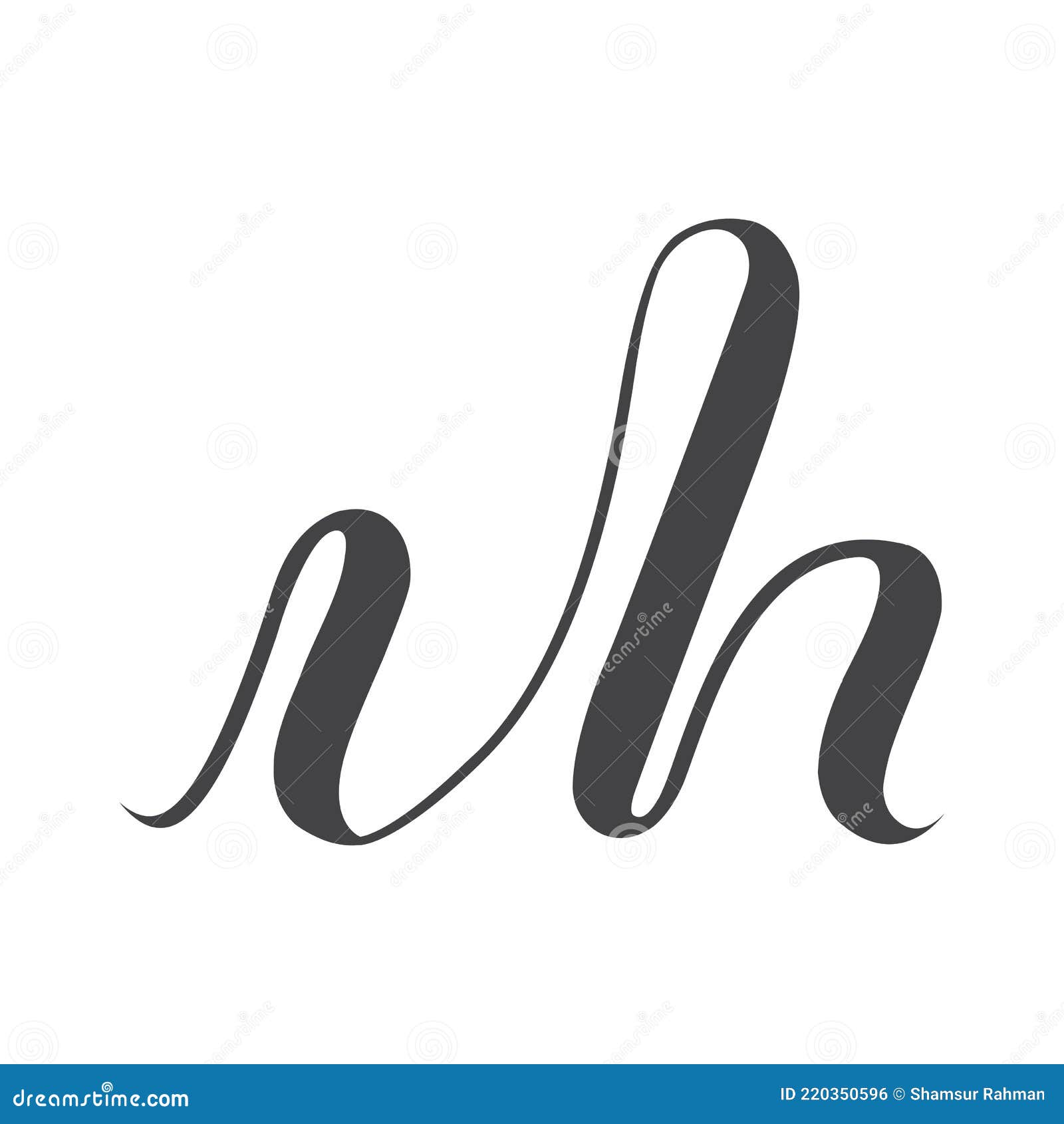 Alphabet Letters Monogram Logo HV, VH, H and V Stock Vector ...