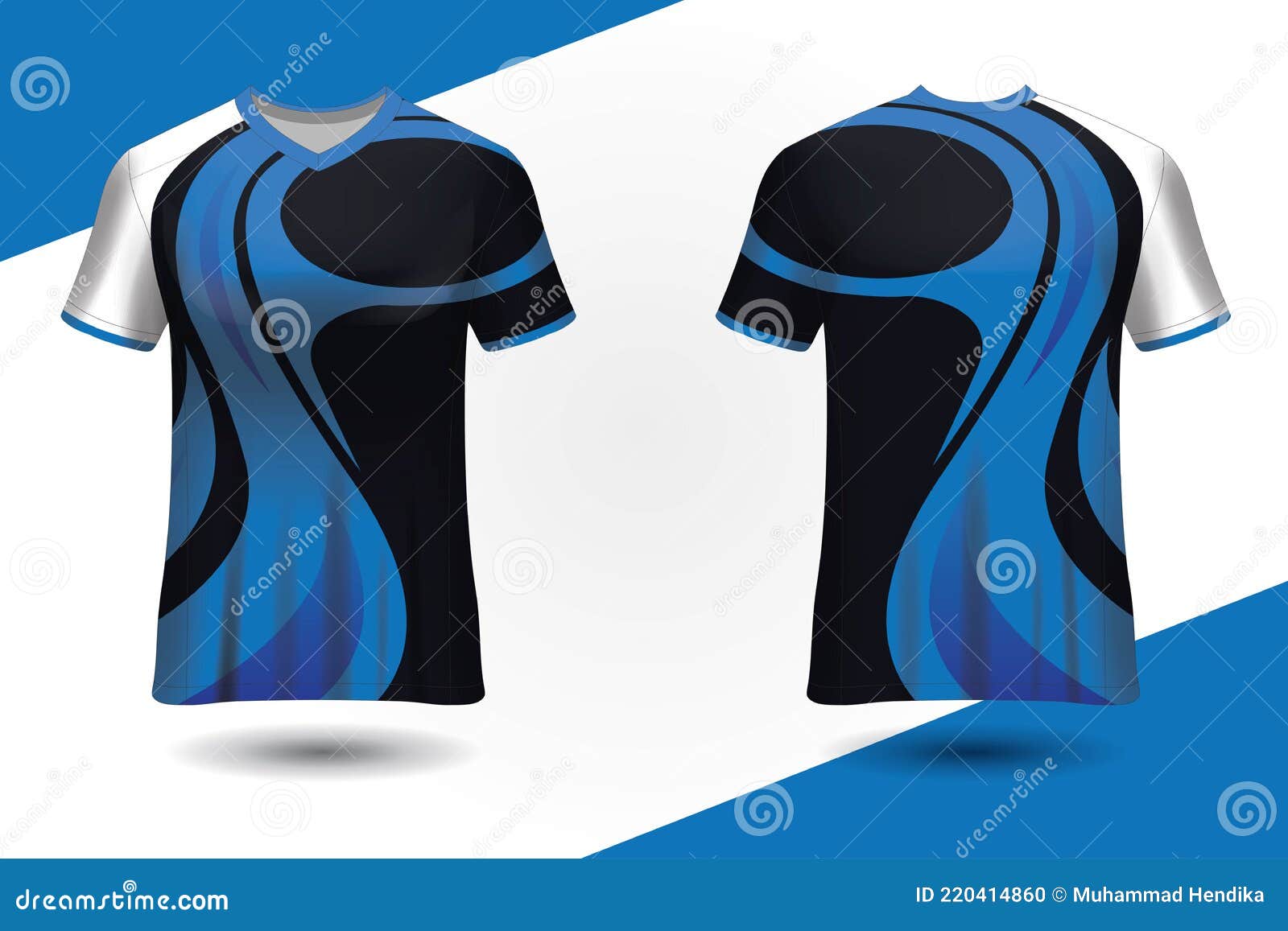 Club Shirt Design Vector. Uniform Front and Back View. Stock Vector ...