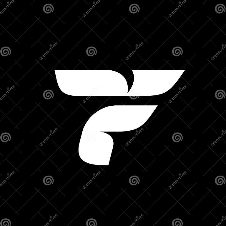 7F or TF Letter Logo Design â€“ Abstract Vector Monogram Emblem. Stock ...