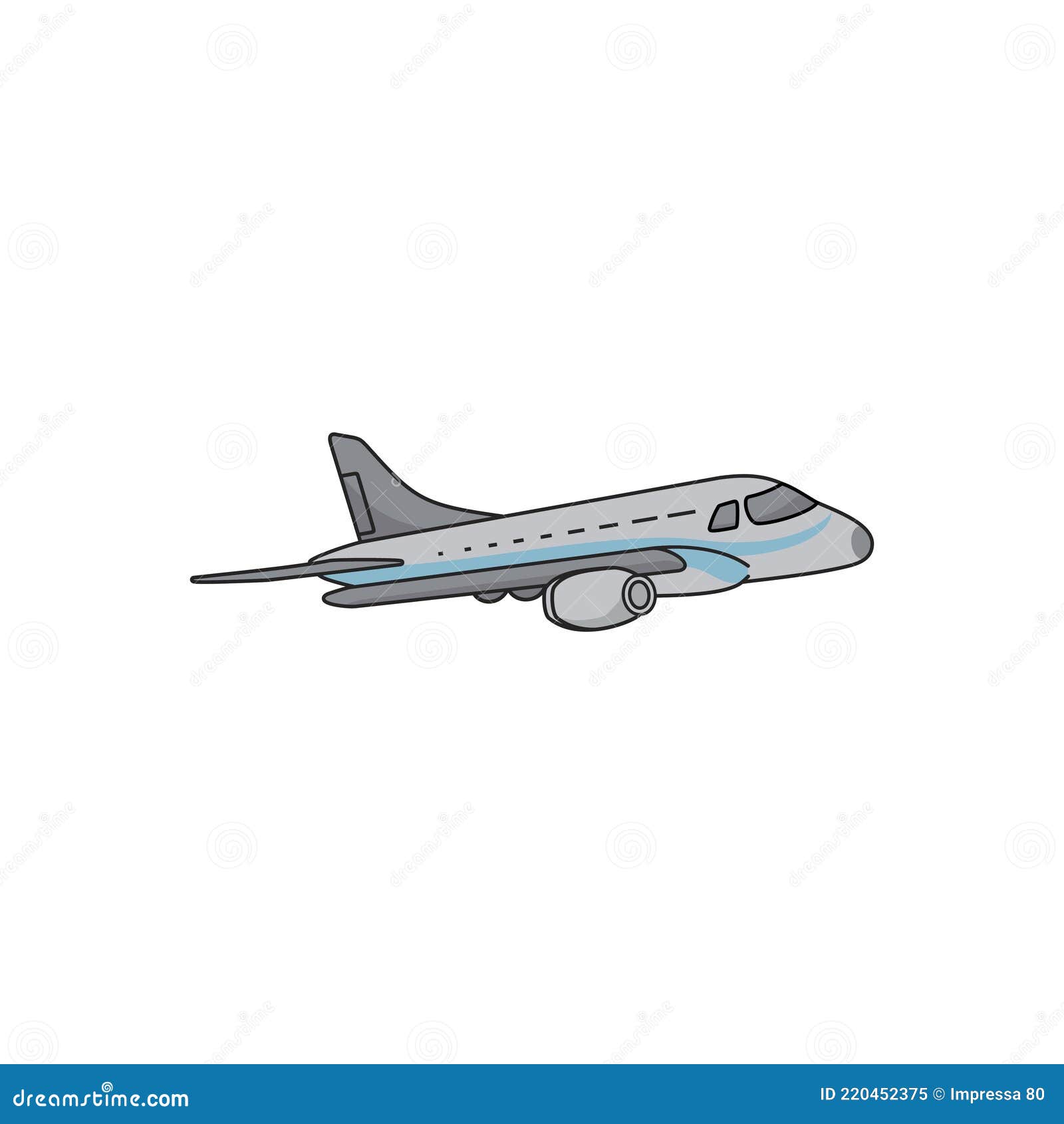 Simple Airplane Design Concept Stock Vector - Illustration of cartoon ...