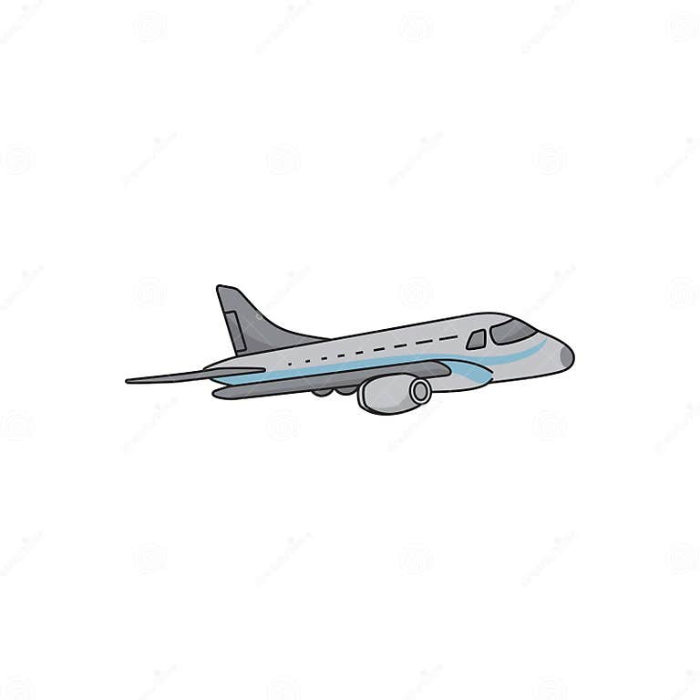 Simple Airplane Design Concept Stock Vector - Illustration of cartoon ...