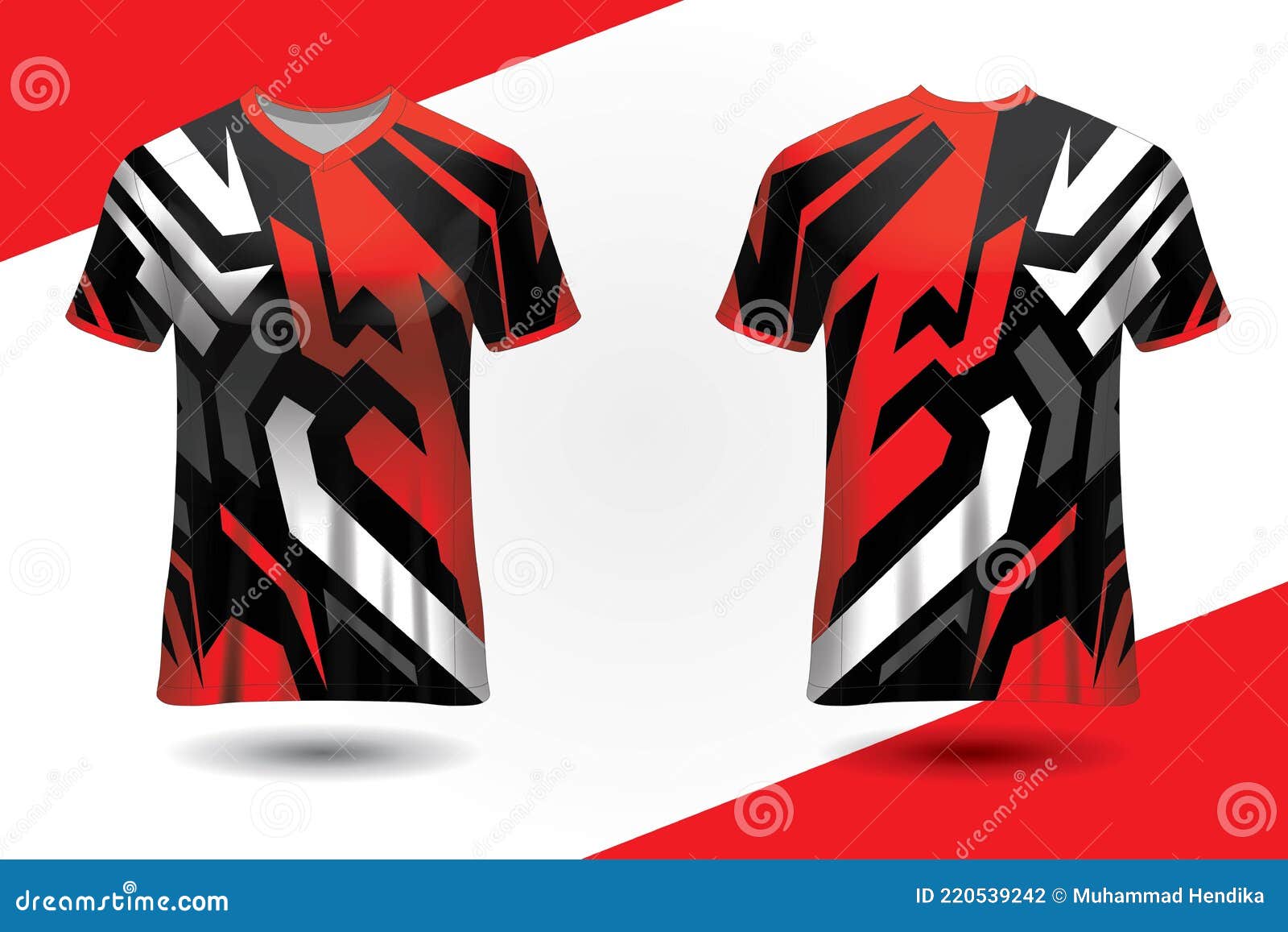 Club Shirt Design Vector. Uniform Front and Back View. Stock Vector ...