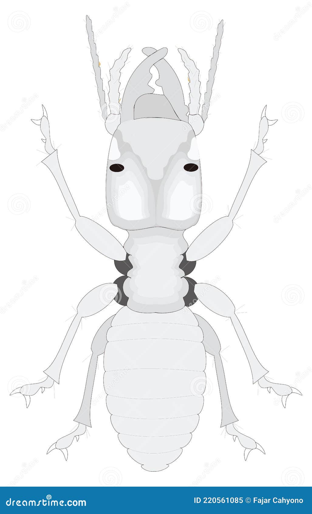 Funny Termite Cartoon Vector Illustration | CartoonDealer.com #84824104