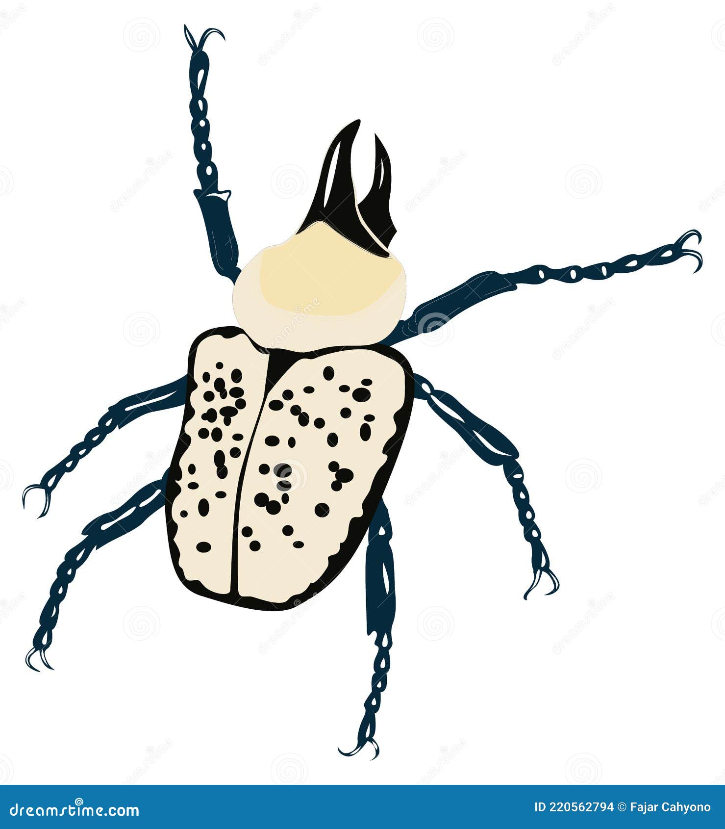 Yellow Blue Beetle Insect Vector Illustration Transparent Background ...