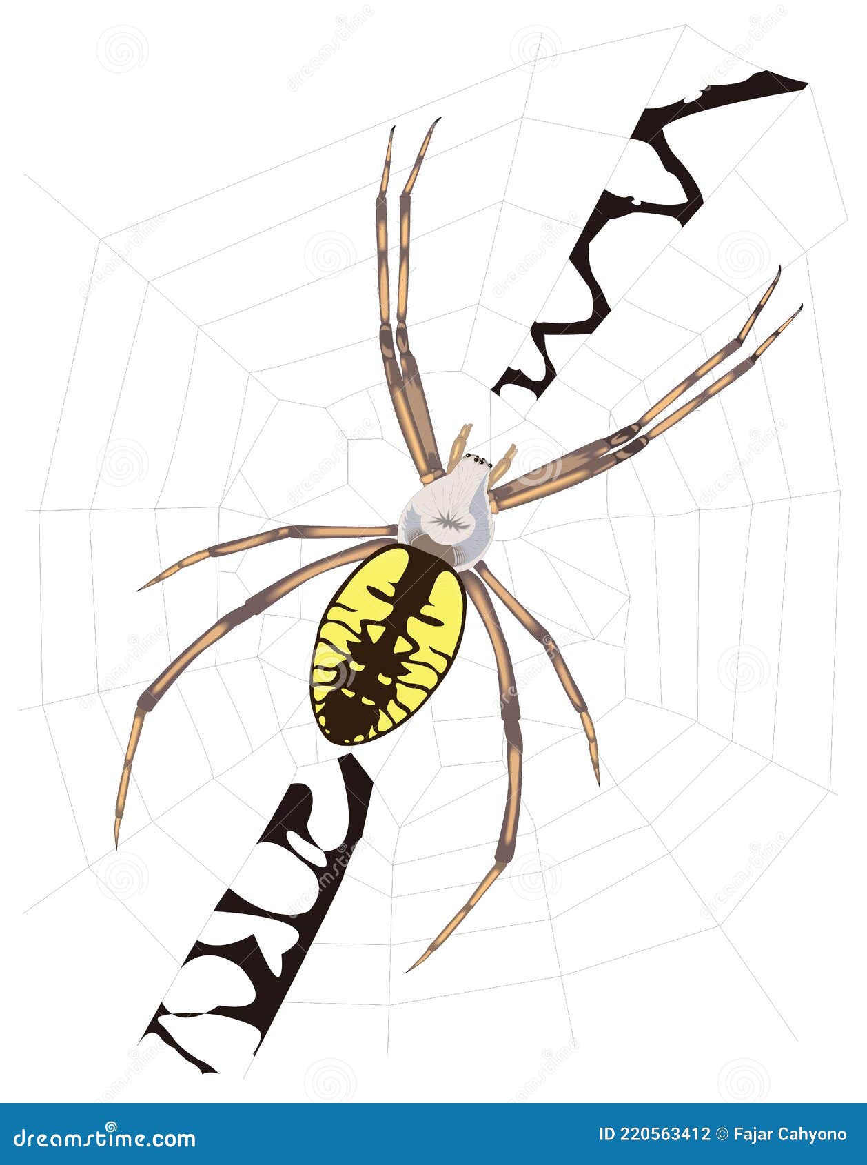 Red And Yellow Spider Design Texture Wallpaper Stock Photography ...