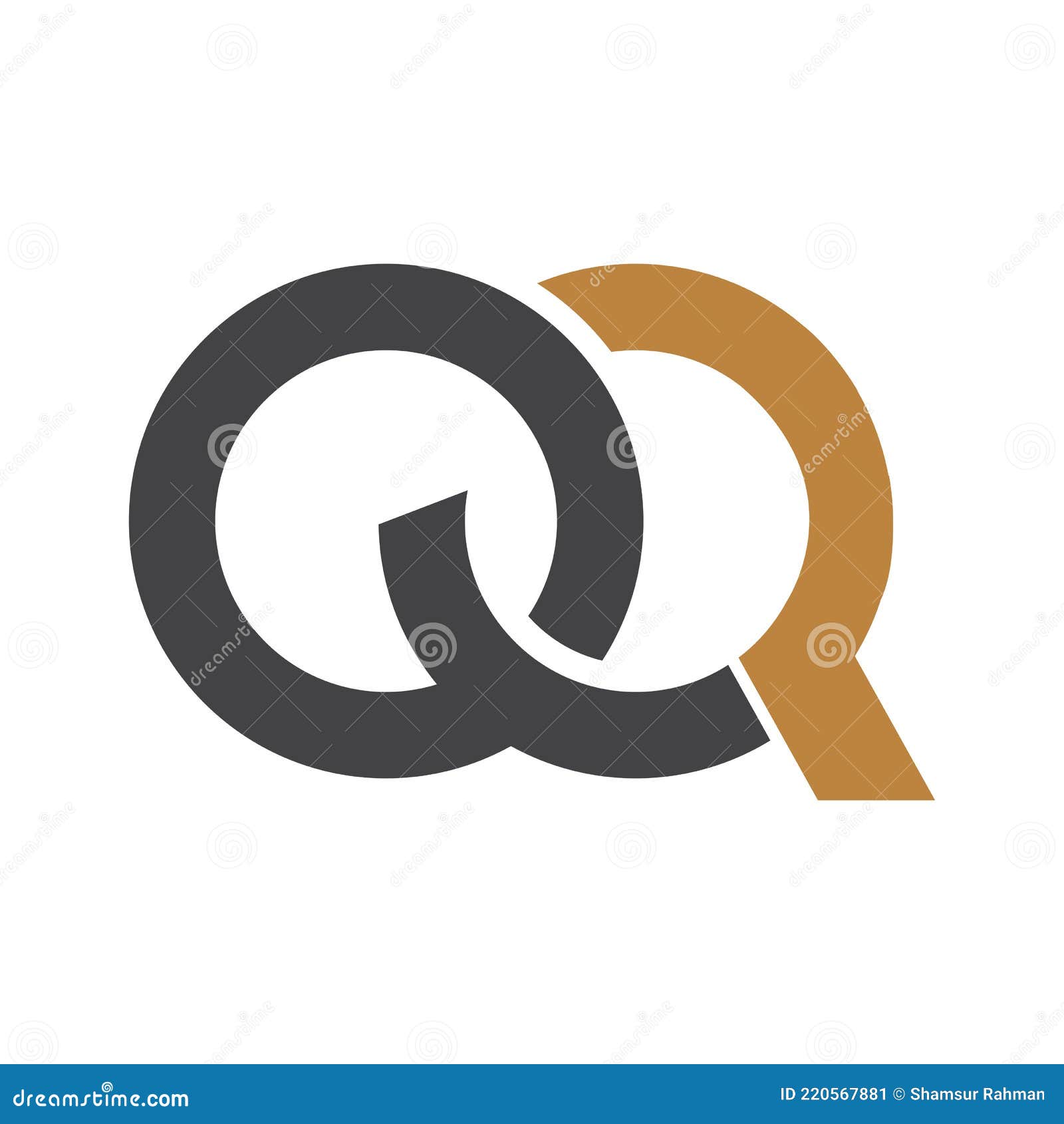QR, RQ, Q and R Abstract Initial Monogram Letter Alphabet Logo Design ...