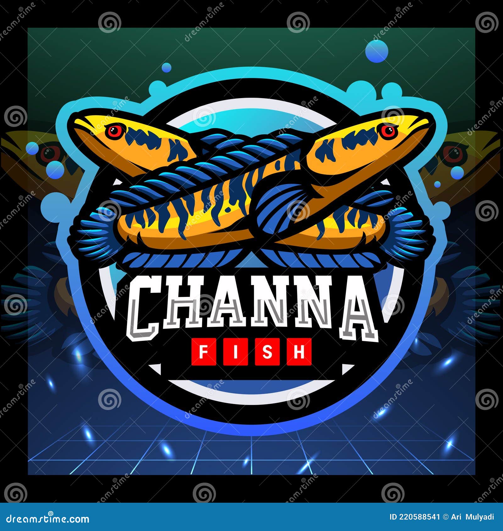 Channa Fish Vector Illustration Transparent Background Royalty-Free ...