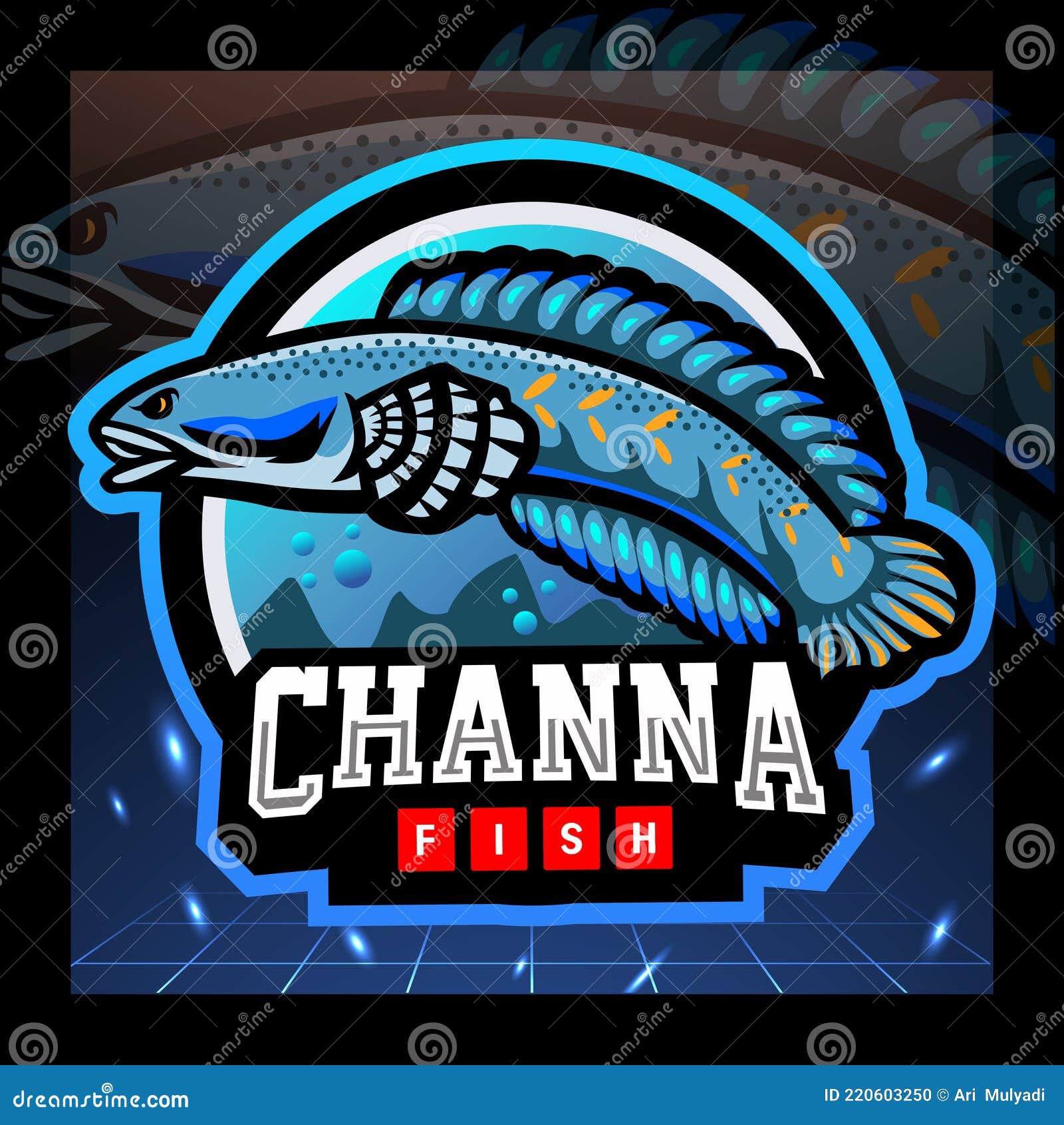Channa Fish Vector Illustration Transparent Background Royalty-Free ...