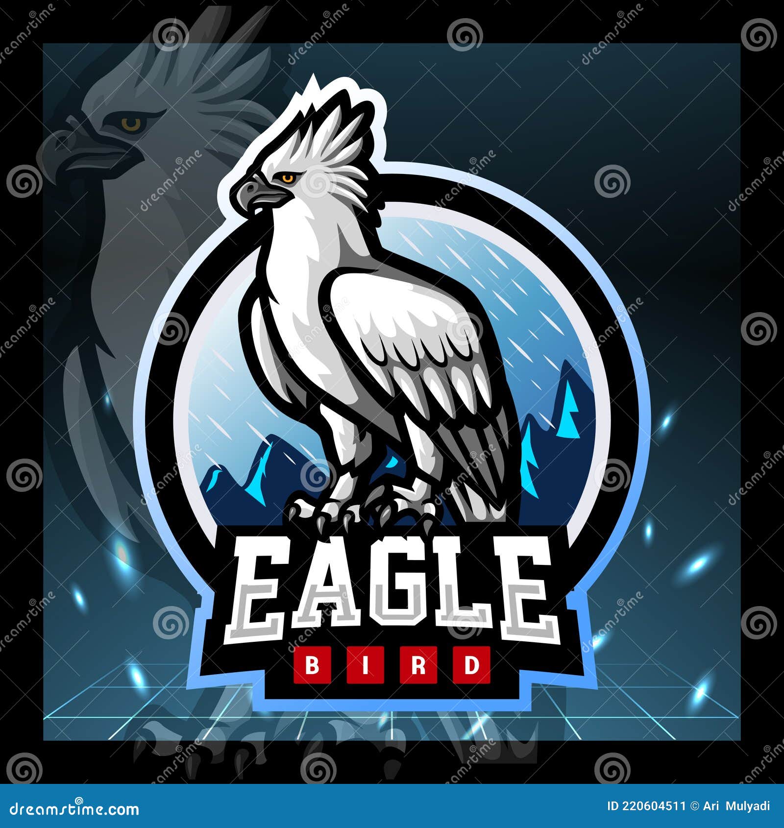 Harpy Mascot Esport Logo Design Cartoon Vector | CartoonDealer.com ...