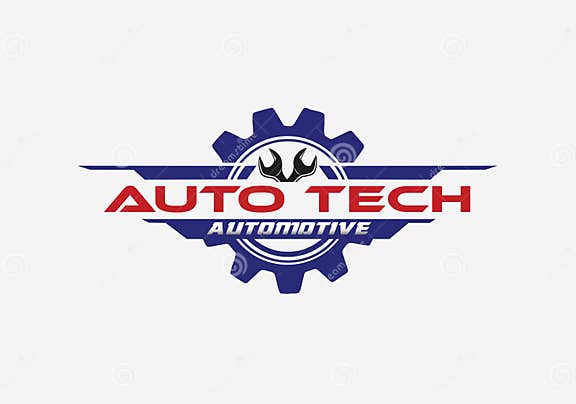 Autotech Logo Design Concept Stock Vector - Illustration of print ...
