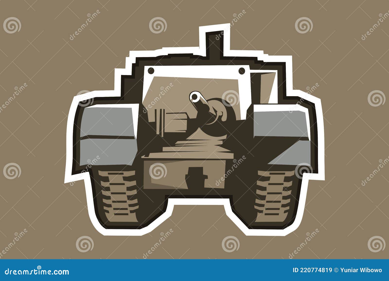British WWII Heavy Tank Vector Illustration Stock Vector - Illustration ...