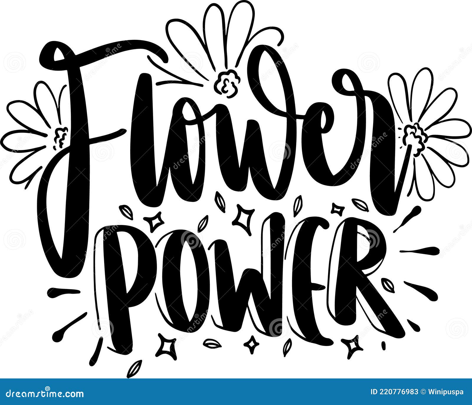 Flower Power stock vector. Illustration of garden, earth - 220776983