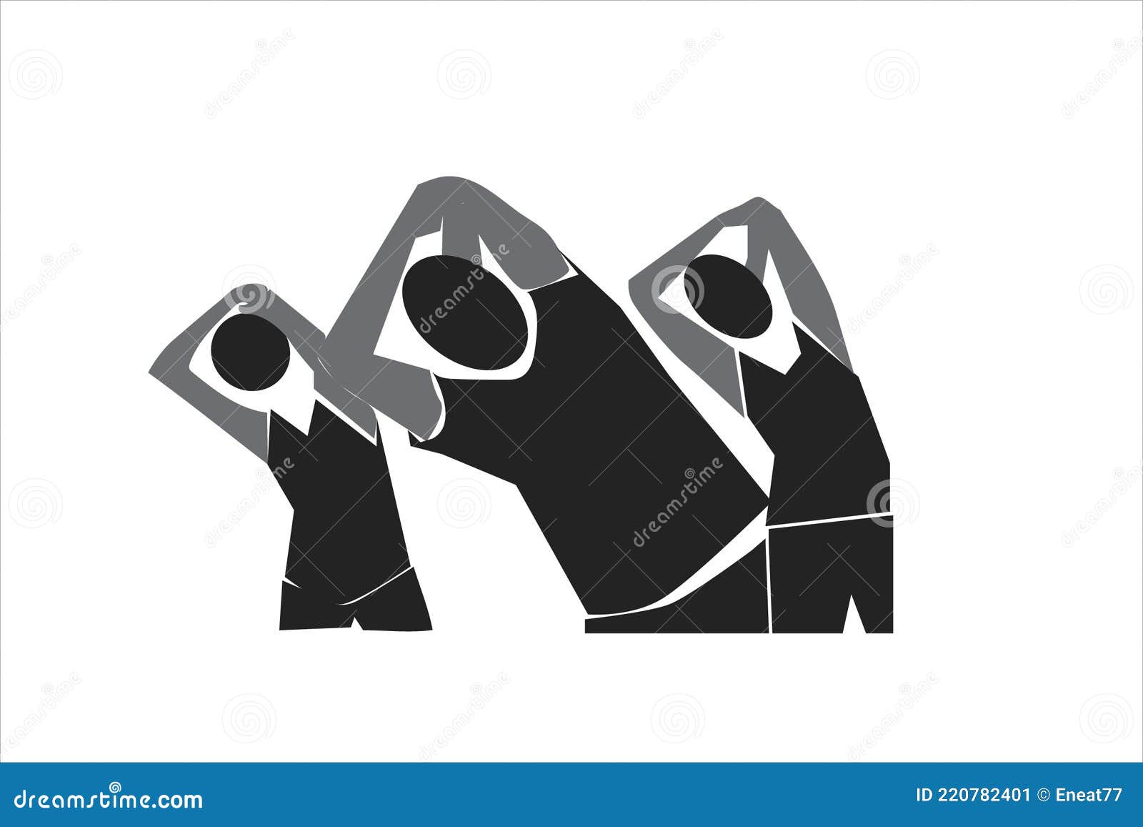 A Group Stretching Session Focused On Loosening Tight Muscles And ...