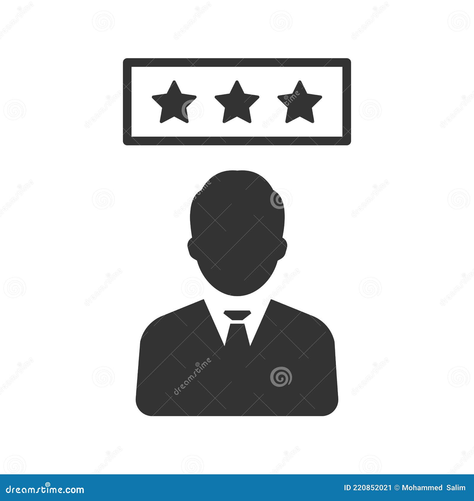 Business rating icon stock vector. Illustration of symbol - 220852021