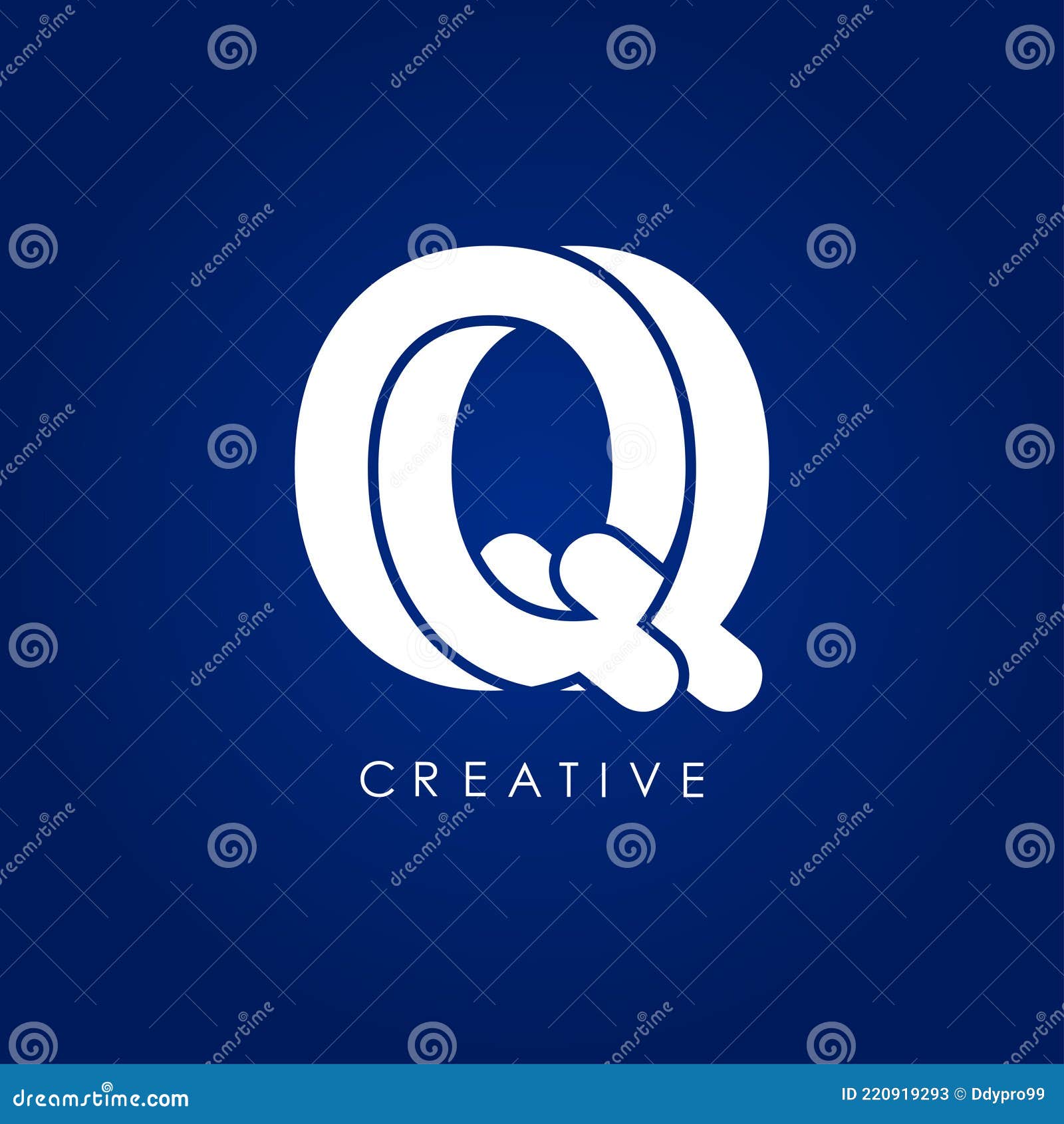 Double `QQ` Logo. the Design Consists of only One Continuous Line that ...