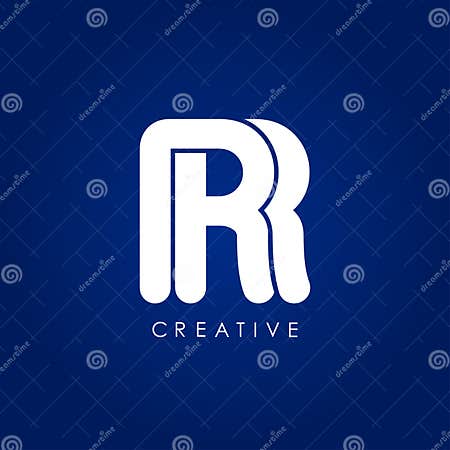 Double `RR` Logo. the Design Consists of only One Continuous Line that ...