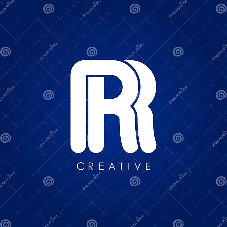 Double `RR` Logo. the Design Consists of only One Continuous Line that ...