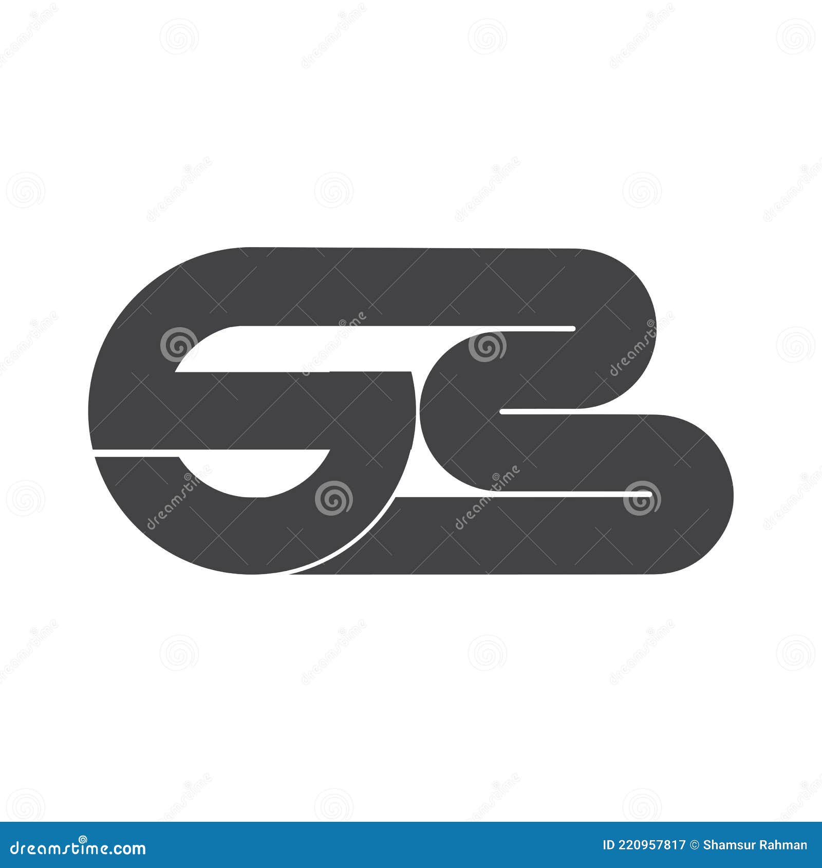 SB, BS, S and B Abstract Initial Monogram Letter Alphabet Logo Design ...