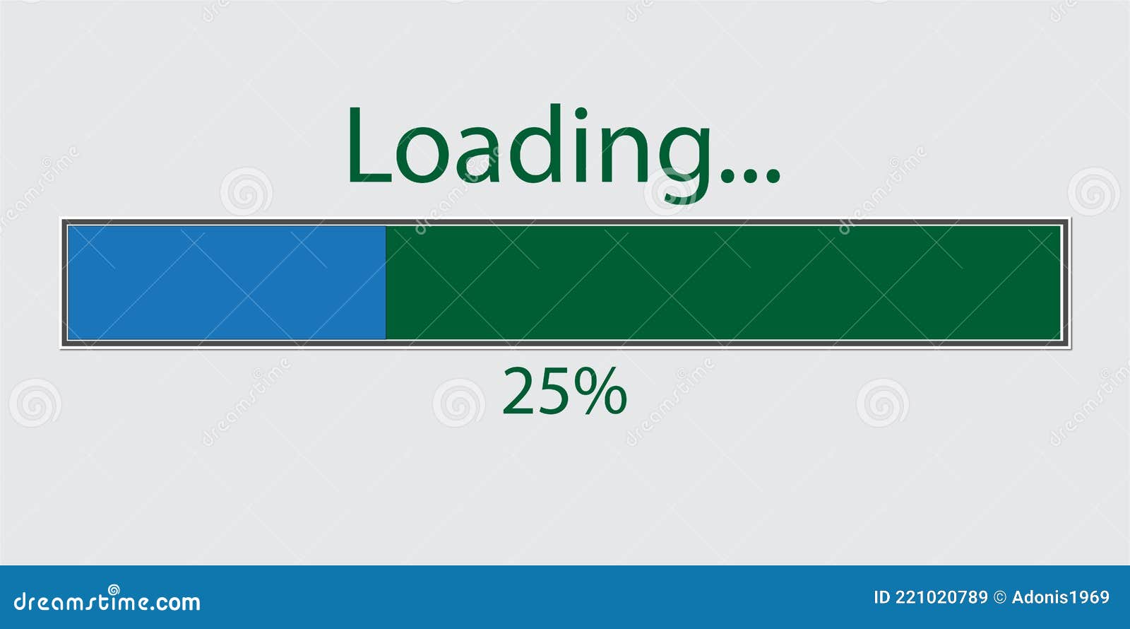 Loading percent 25 on grey stock image. Illustration of indicator ...