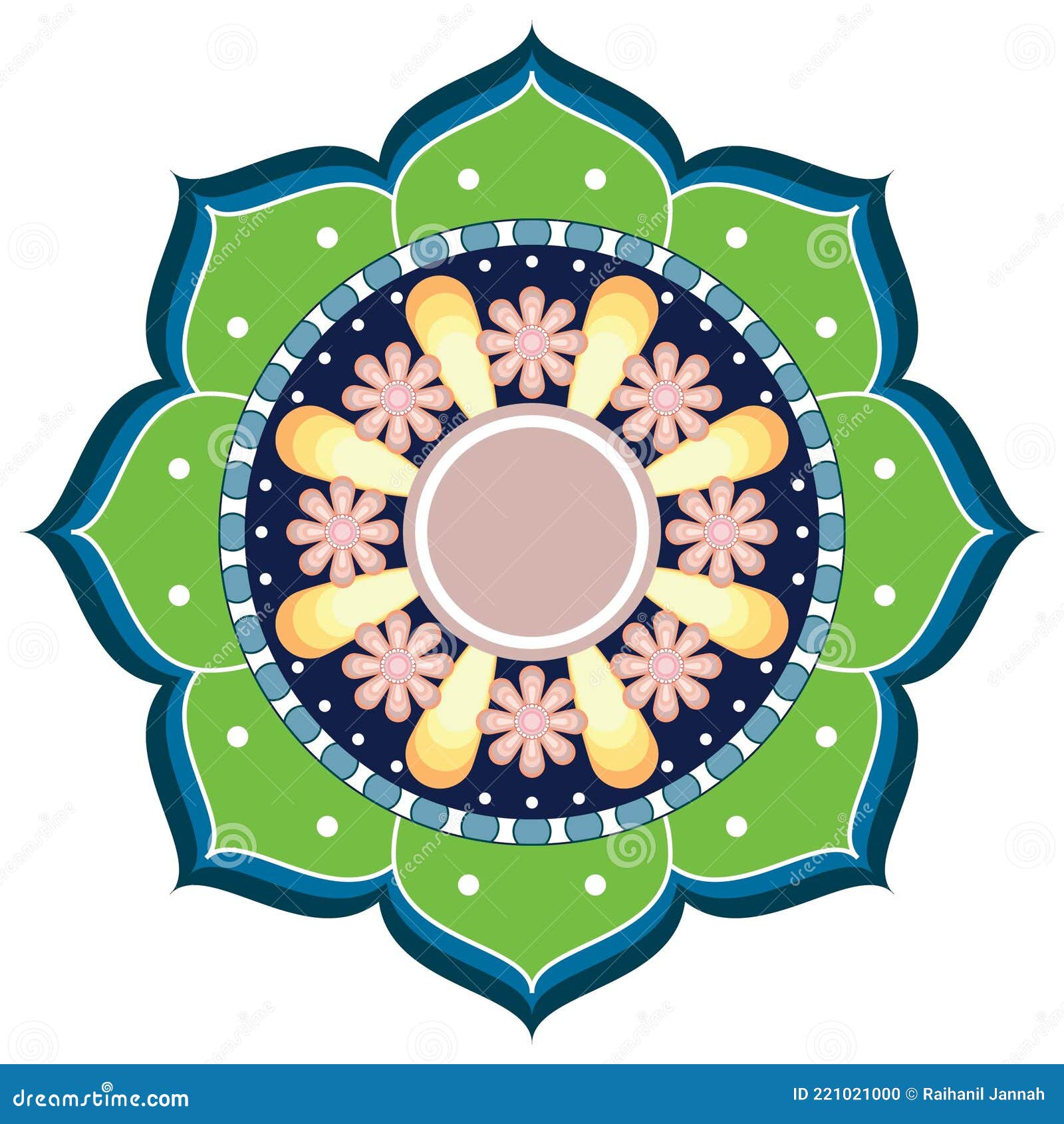Illustration Vector Graphic of Mandala Design with Simple Components ...
