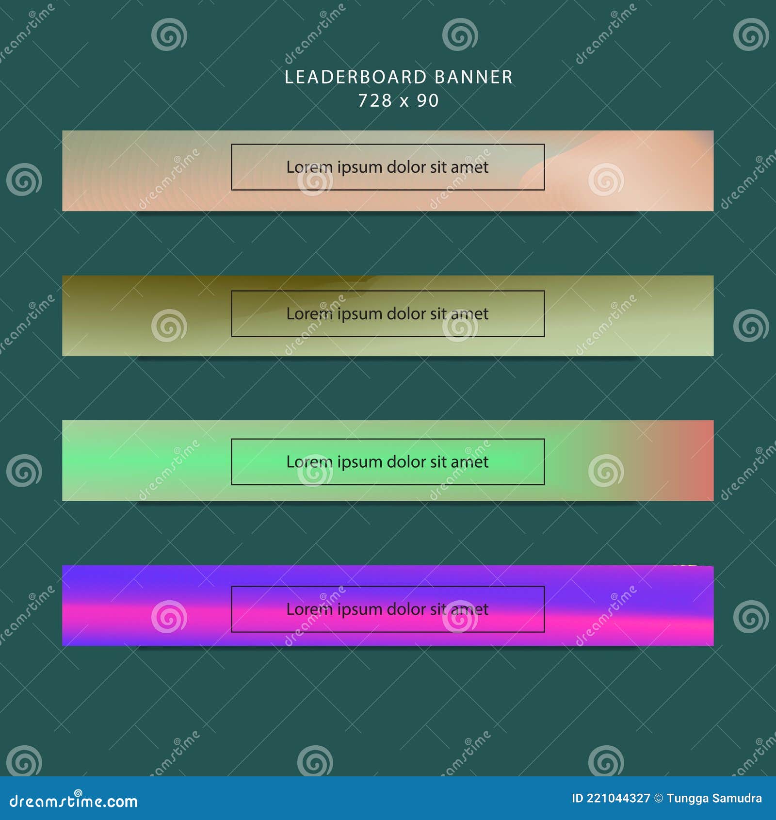 Abstract Modern Website Banner. Leaderboard Banner Template Design ...